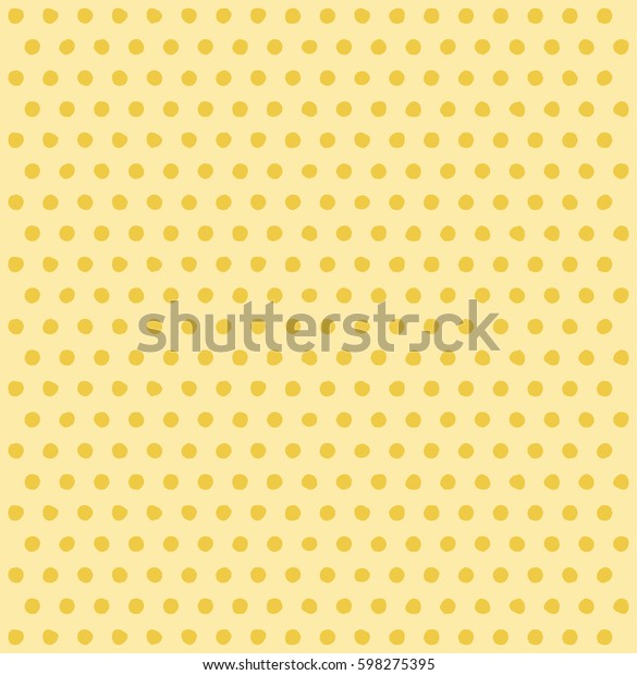 Hand Drawn Polka Dot Design Patten Stock Vector (Royalty Free ...