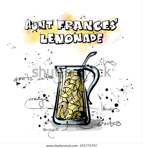 Hand Drawn Poster Lemonade Sketch Style Stock Vector (Royalty Free ...