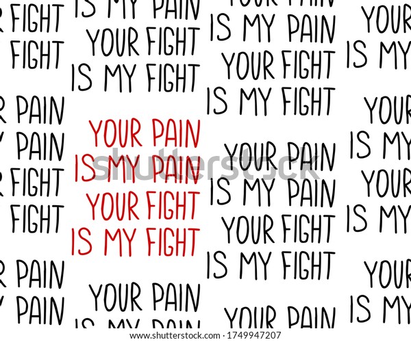 Hand Drawn Quote Your Pain My Stock Vector (Royalty Free) 1749947207 ...