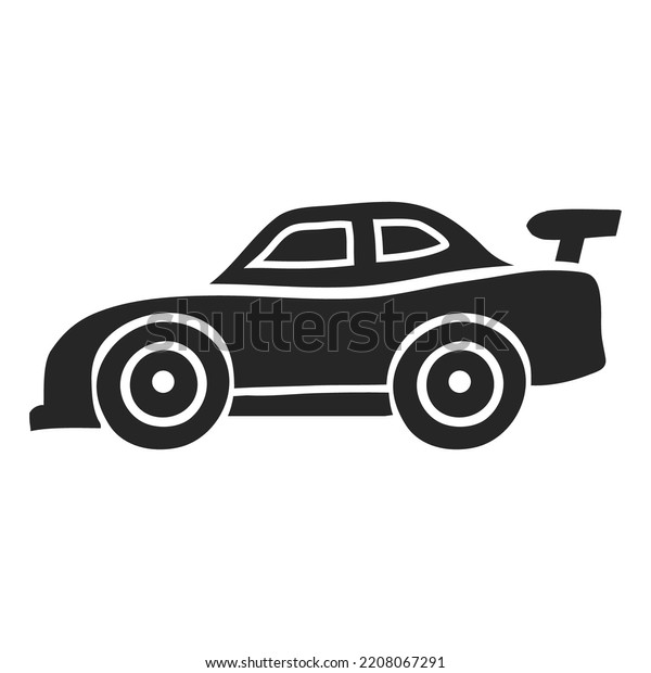 Hand Drawn Race Car Vector Illustration Stock Vector (Royalty Free ...