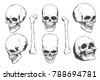 Skull Line Art: Over 53,486 Royalty-Free Licensable Stock Illustrations ...