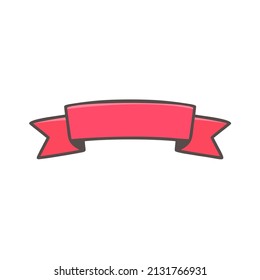 Hand Drawn Ribbon Text Frame Decorating Stock Vector (Royalty Free ...