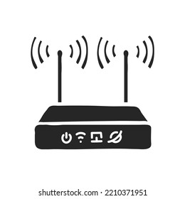 Hand Drawn Router Vector Illustration Stock Vector (Royalty Free ...