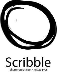Hand Drawn Scribble Symbols Isolated On Stock Vector (Royalty Free ...