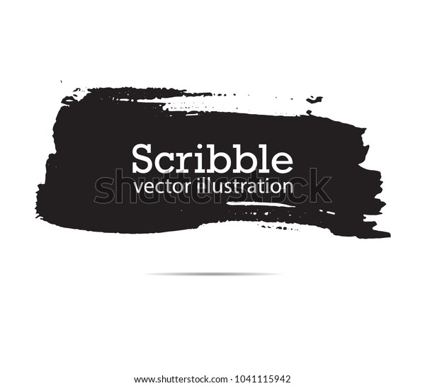 Hand Drawn Scribble Symbols Isolated On Stock Vector (Royalty Free ...
