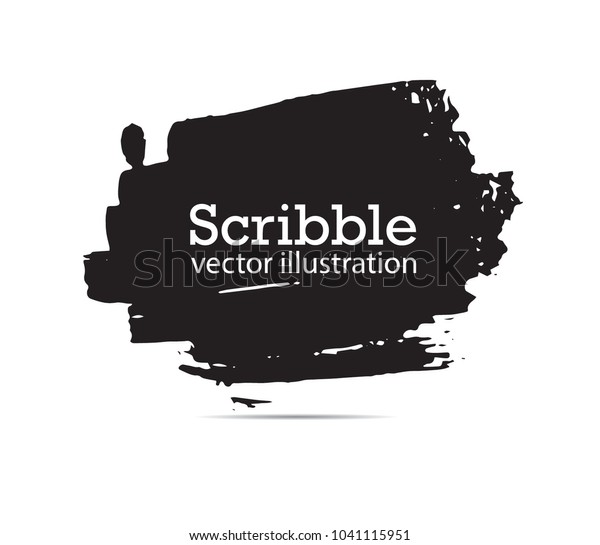 Hand Drawn Scribble Symbols Isolated On Stock Vector (Royalty Free ...