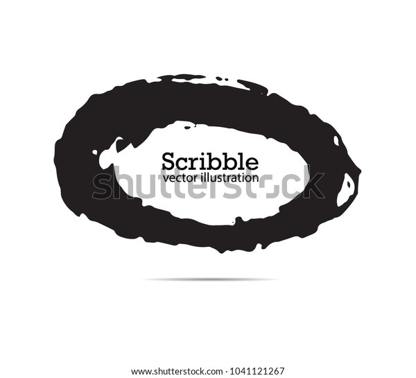 Hand Drawn Scribble Symbols Isolated On Stock Vector (Royalty Free ...