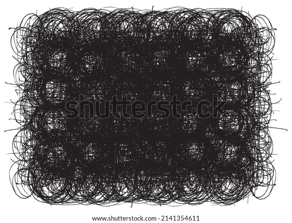 Hand drawn scribble symbols isolated on white. Doodle style sketched ...