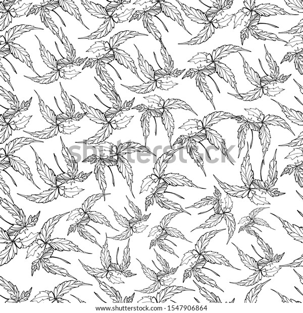 Hand Drawn Seamless Coloring Pages Children Stock Vector (Royalty Free ...