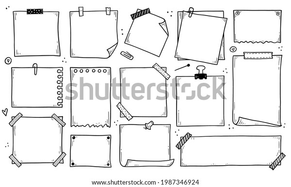 Pin board doodle : 1 924 images, photos et images vectorielles de stock ...