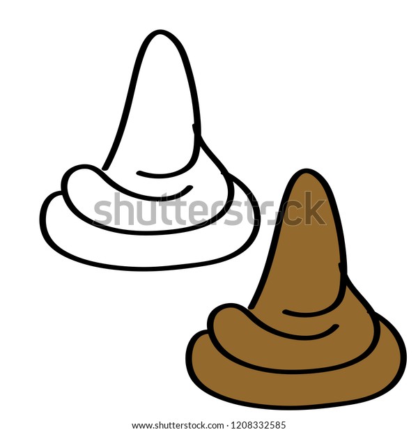 Hand Drawn Shit Outline Doodle Icon Stock Vector (Royalty Free ...