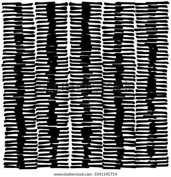 Hand Drawn Short Marker Lines Based Stock Vector (Royalty Free ...