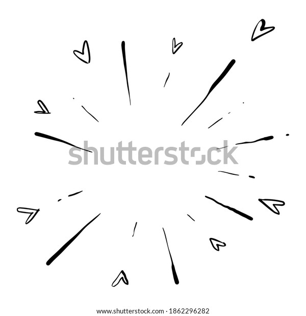 Hand Drawn Simple Starburst Stock Vector (Royalty Free) 1862296282 ...