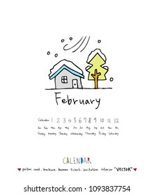 Hand Drawn Sketch Calendar Vector Stock Vector (Royalty Free ...