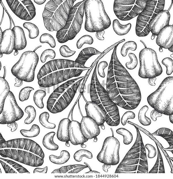 1,281 Cashew Seamless Stock Vectors, Images & Vector Art | Shutterstock