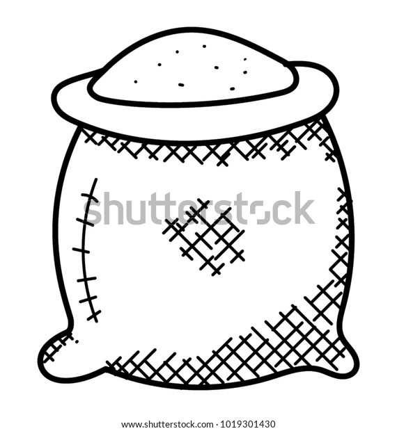 Hand Drawn Sketch Food Sack Doodle Stock Vector (Royalty Free ...
