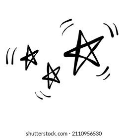 Hand Drawn Sketch Star Set Stock Vector (Royalty Free) 2110956530 ...