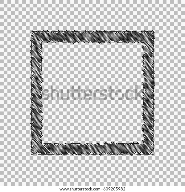 Hand Drawn Sketched Frame Stock Vector (Royalty Free) 609205982 ...