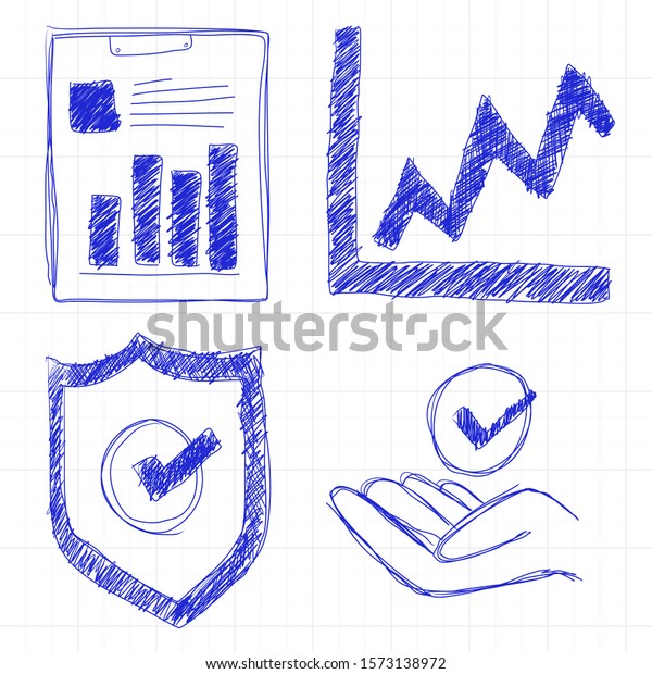 Hand Drawn Sketched Picture Scribble Fill Stock Vector (Royalty Free ...