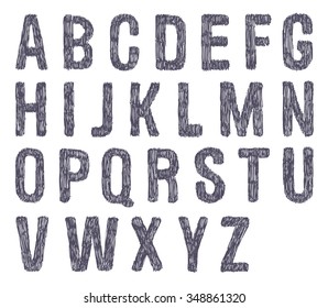 Dynamic Line Art Alphabet Vector Set Stock Vector (Royalty Free) 1656574429