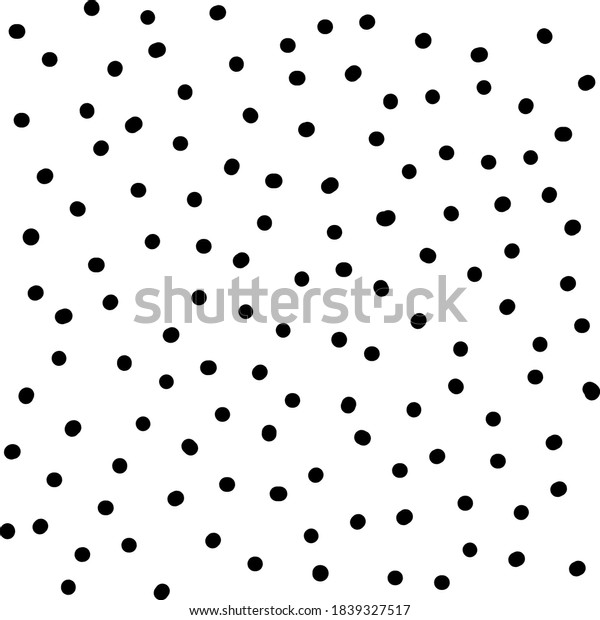 Hand Drawn Sketchy Scattered Dot Pattern Stock Vector (Royalty Free ...