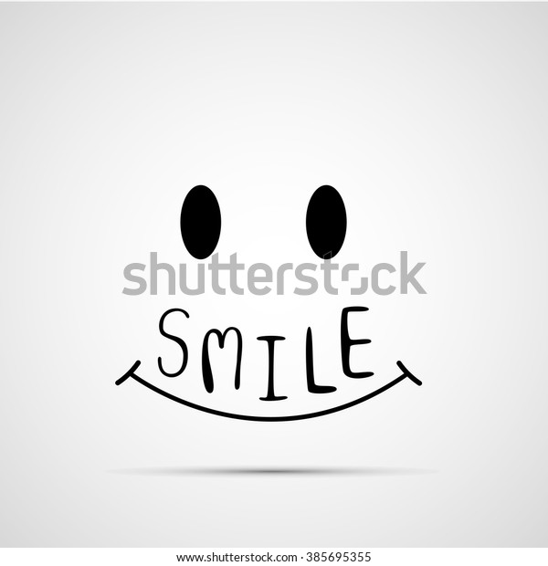 Hand Drawn Smile Font Design Vector Stock Vector (Royalty Free ...