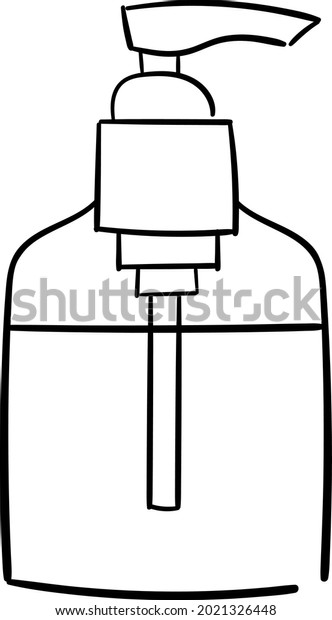Hand Drawn Hand Soap Illustration Stock Vector (Royalty Free ...