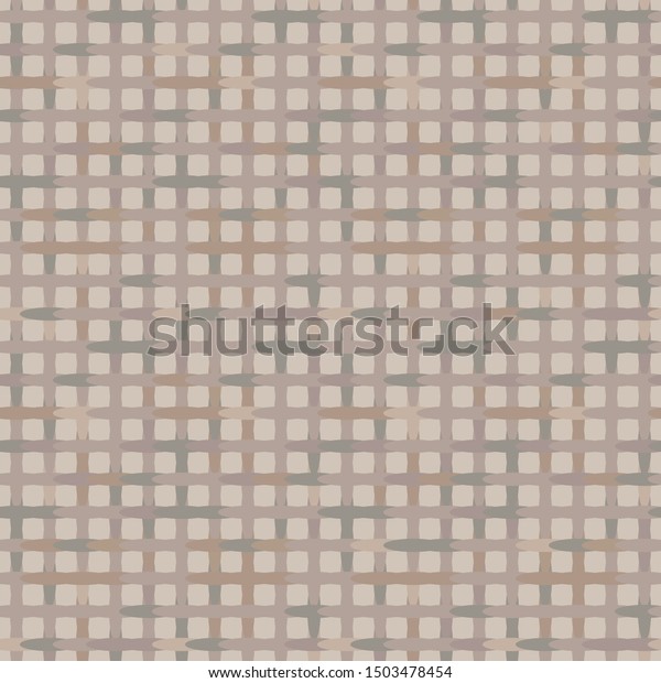 Hand Drawn Square Grid Seamless Pattern Stock Vector (Royalty Free ...