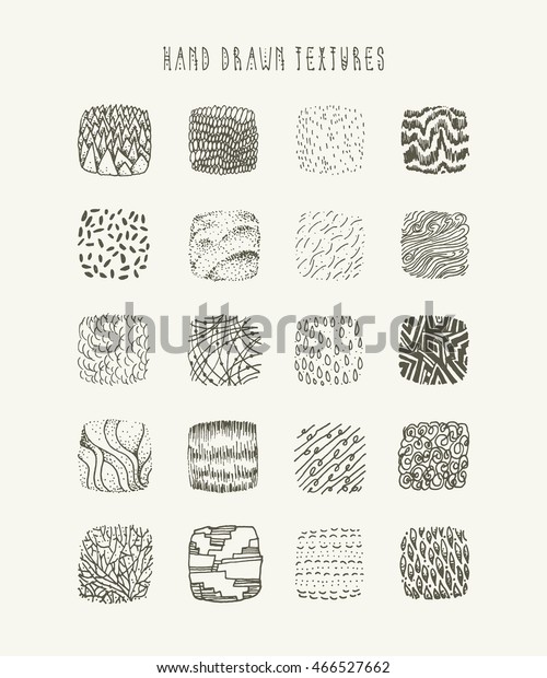 Hand Drawn Square Textures On Light Stock Vector (Royalty Free ...