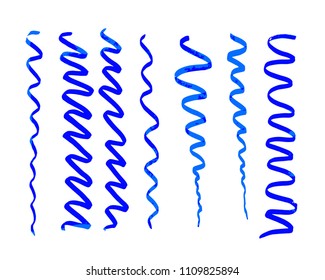 Hand Drawn Squiggles Ink Brush Pen Stock Vector (Royalty Free ...