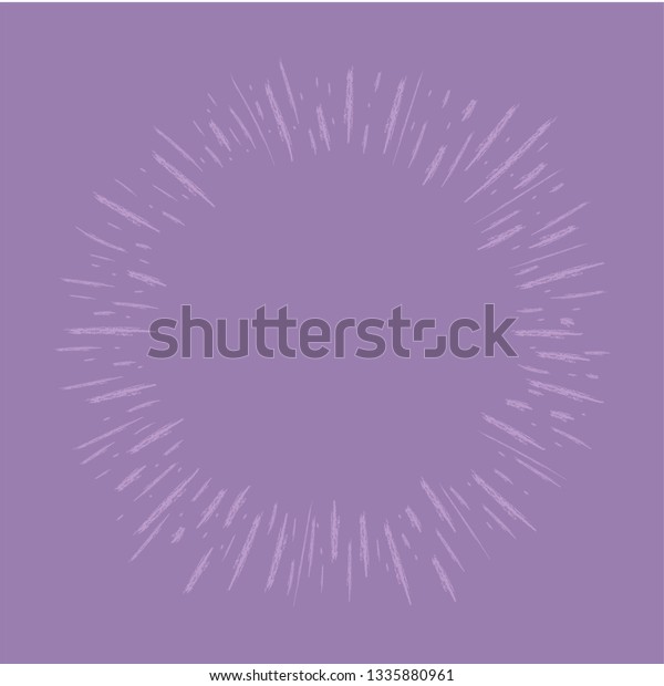 Hand Drawn Star Burst Lines Decorative Stock Vector (Royalty Free ...