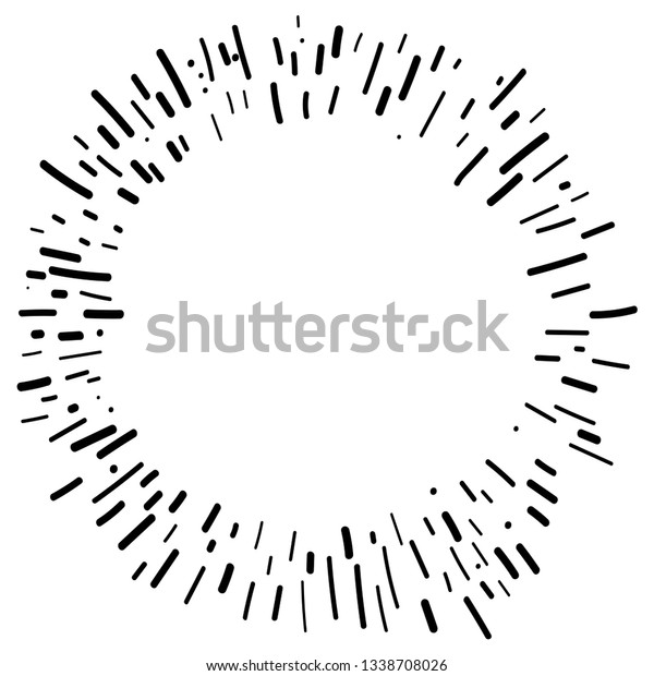 Hand Drawn Star Burst Lines Decorative Stock Vector (Royalty Free ...