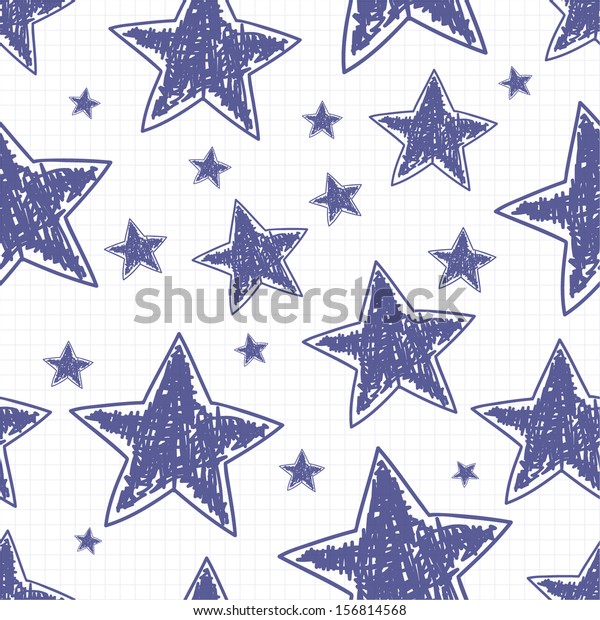 Hand Drawn Stars Seamless Pattern Vector Stock Vector (Royalty Free ... Hand Drawn Stars Seamless Pattern Vector Stock Vector (Royalty Free ...