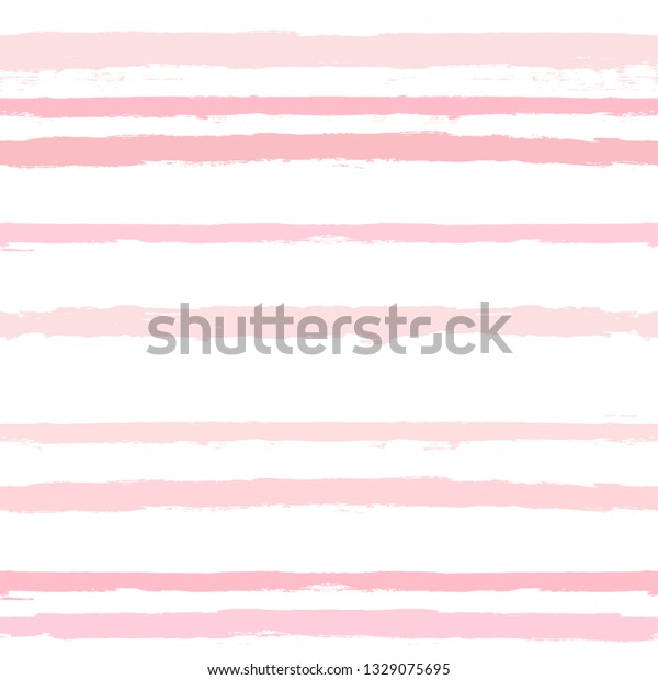 Hand Drawn Striped Pattern Pink Girly Stock Vector (Royalty Free ...