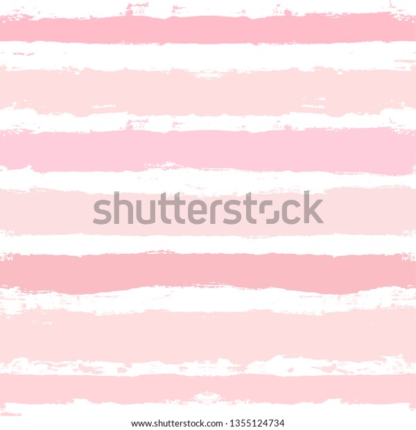 Hand Drawn Striped Pattern Pink Girly Stock Vector (Royalty Free ...