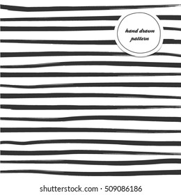 Hand Drawn Stripes Vector Brush Illustration Stock Vector (Royalty Free ...