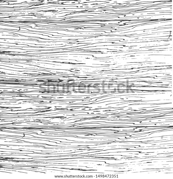 Hand Drawn Surface Wood Texture Vector Stock Vector (Royalty Free ...