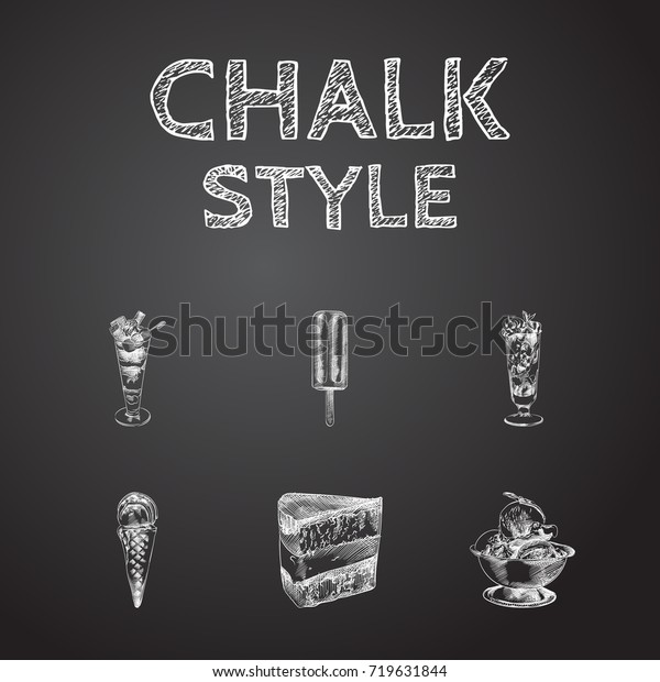 Hand Drawn Sweets Sketches Set Collection Stock Vector (Royalty Free ...