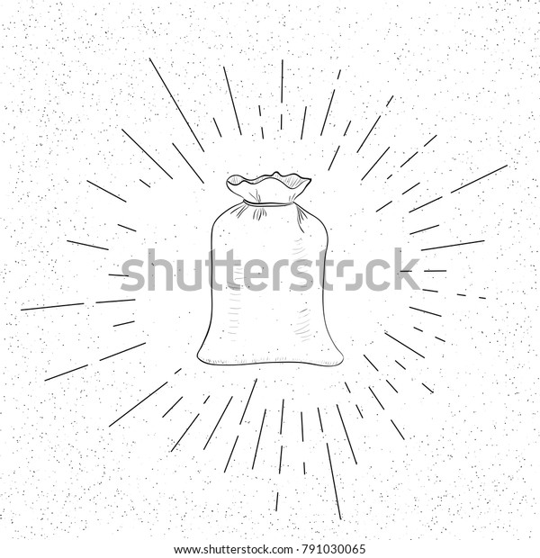 Hand Drawn Symbol Surprise Sack Doodle Stock Vector (Royalty Free ...