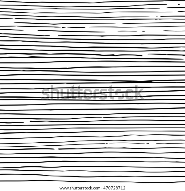 Hand Drawn Texture Black Horizontal Lines Stock Vector (Royalty Free ...