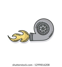 Hand Drawn Turbo Stock Vector (Royalty Free) 1299816208 | Shutterstock