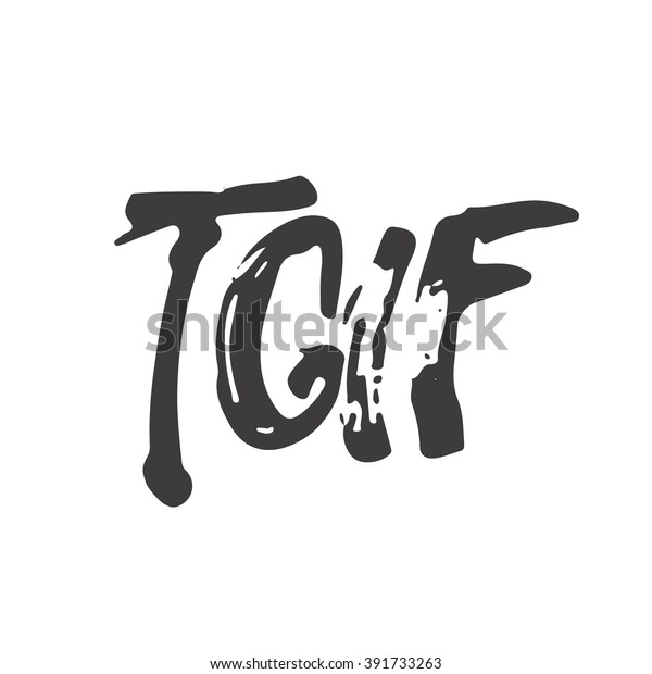 Hand Drawn Typography Lettering Acronym Phrase Stock Vector (Royalty ...