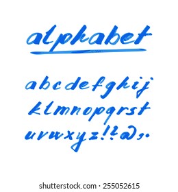 Hand Drawn Vector Alphabet Font Isolated Stock Vector (Royalty Free ...