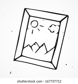 Hand Drawn Vector Framework Nature Stock Vector (Royalty Free ...