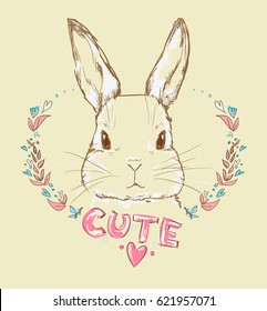 2,990 Bunny face line drawing Images, Stock Photos & Vectors | Shutterstock