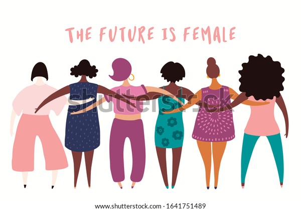 Hand Drawn Vector Illustration Diverse Modern Stock Vector (Royalty ...