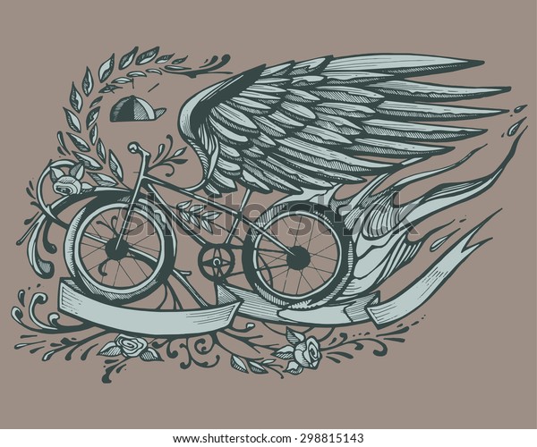 2,501 Bicycle With Wings Images, Stock Photos & Vectors | Shutterstock