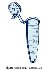 Hand Drawn Vector Sketch Illustration Microtube Stock Vector (Royalty ...