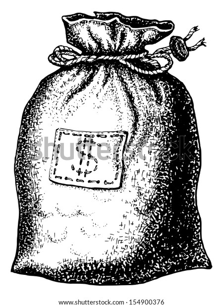 Hand Drawn Vector Sketch Illustration Bag Stock Vector (Royalty Free ...