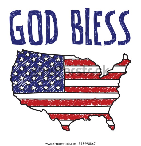 Hand Drawn Vector Sketch United States Stock Vector (Royalty Free ...